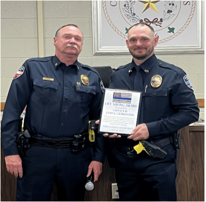 Marlin PD Officer recognized | The Marlin Democrat